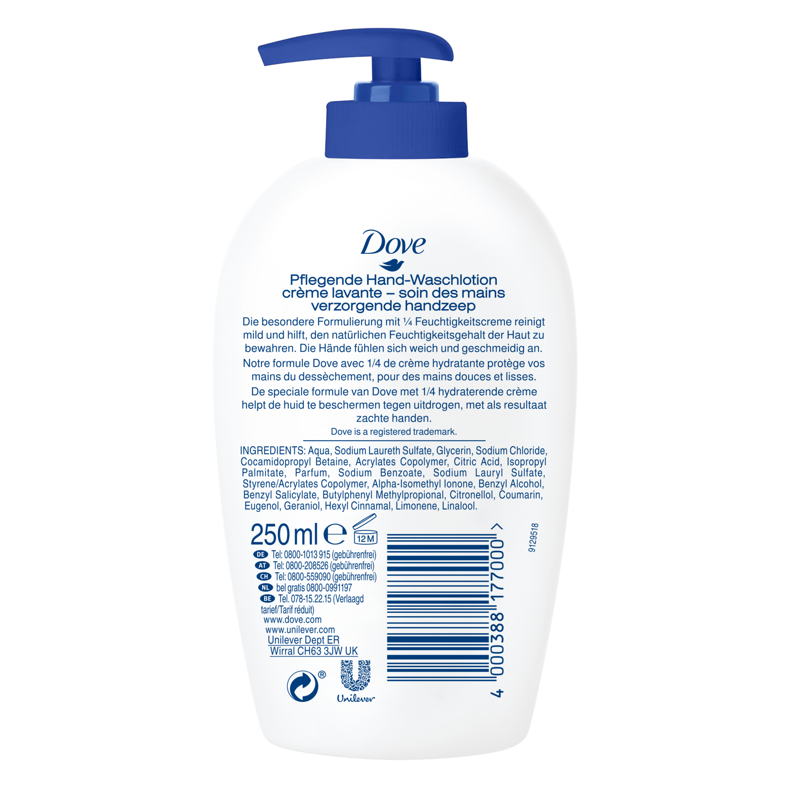 Dove Handzeep Beauty Cream Original 250ML | voordelig online kopen | De ...