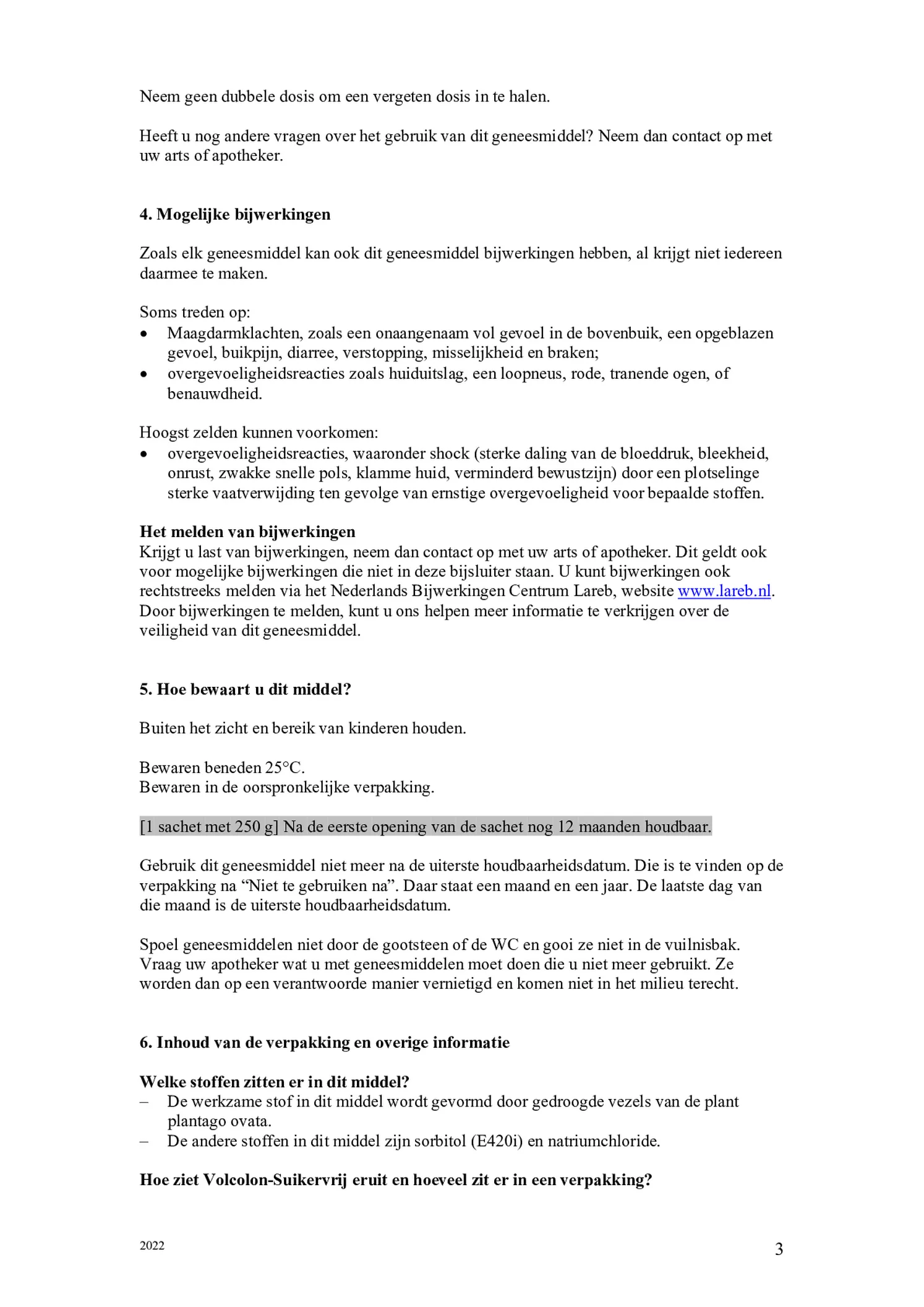 Volcolon Granulaat Suikervrij Sachets (30st) | De Online Drogist