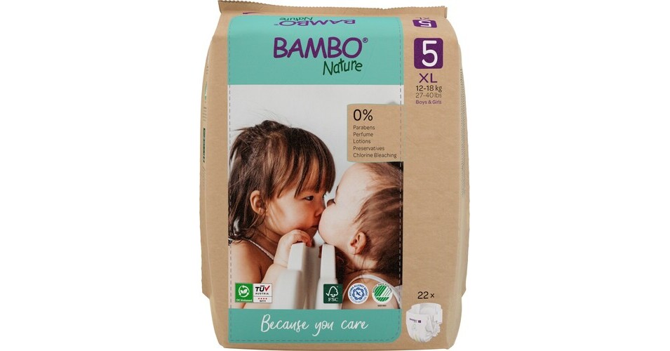 Bambo Nature Maat 5 Luiers XL 22ST | De Online Drogist