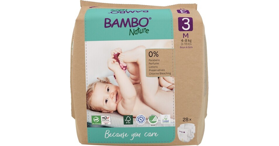 Bambo Nature Maat 3 Luiers M 28ST | De Online Drogist