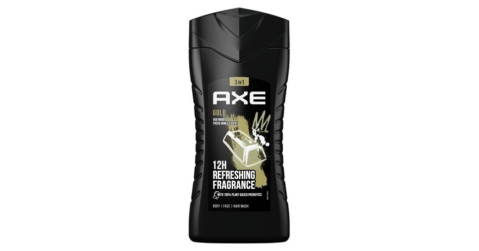 Axe Gold 3-In-1 Douchegel 250ML | Verfrissende verzorging