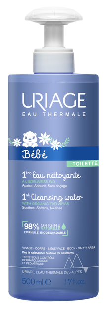 Uriage Baby 1st Cleansing Water (500ml) kopen bij De Online Drogist