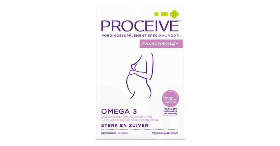Proceive Zwanger Omega 3 Capsules (60cp) | De Online Drogist