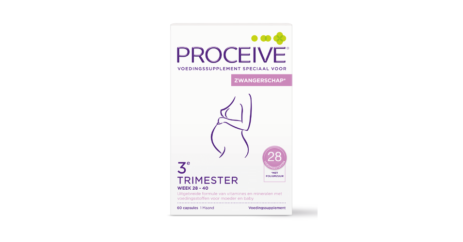 Proceive Zwangerschap Trimester 3 Capsules (60cp) | De Online Drogist
