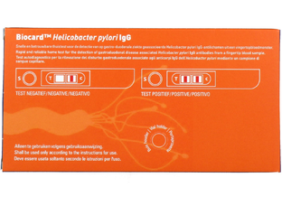 Biocard Helicobacter Pylori IgG Zelftest kopen bij De Online Drogist