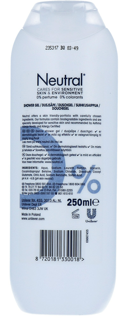 Neutral Sensitive Skin Shower Gel | De Online Drogist