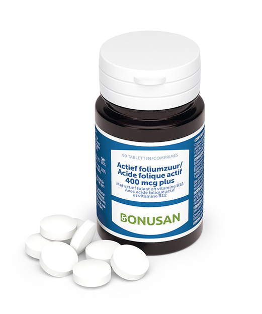Bonusan Actief Foliumzuur 400mcg Plus Tabletten