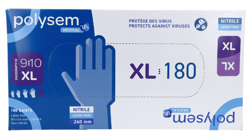 Polysem Nitril Handschoenen XL (180st)