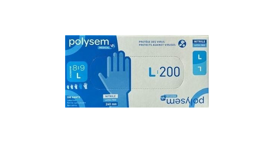 Polysem Nitril Handschoenen Maat L | De Online Drogist