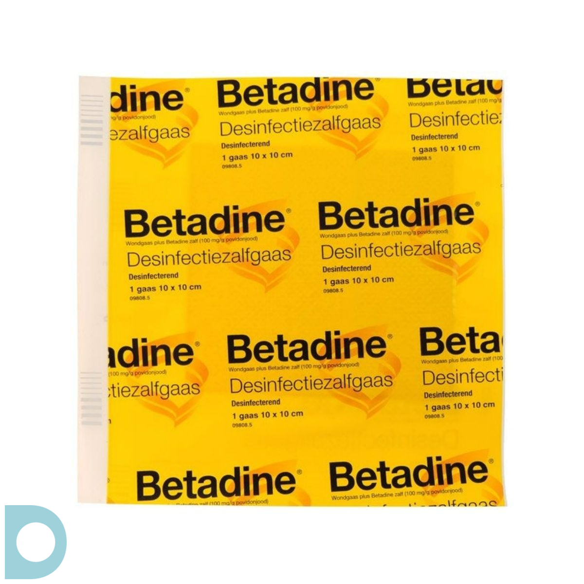 Betadine Zalfgaas 10x10cm kopen bij De Online Drogist
