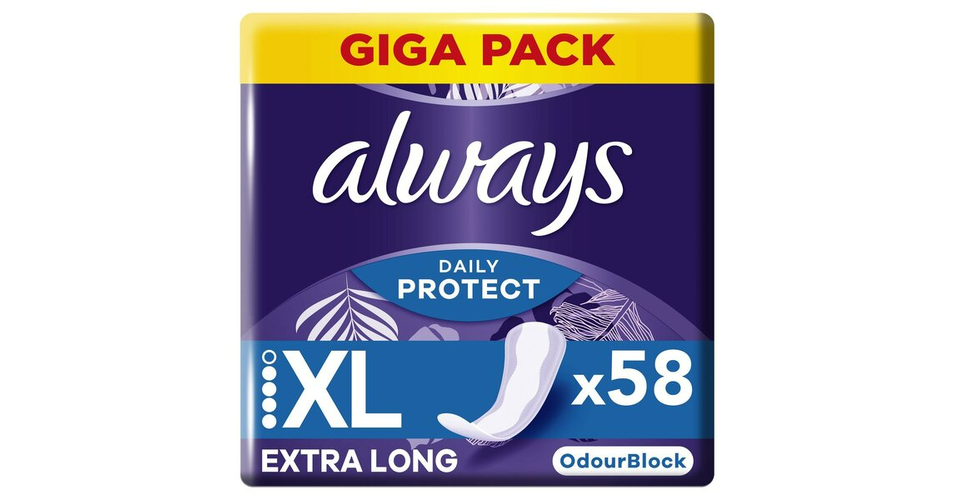 Always Daily Protect Extra Long Inlegkruisjes 58ST kopen bij De Online ...