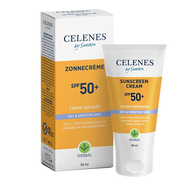 Celenes Zonnecrème Sensitive SPF50+ kopen bij De Online Drogist