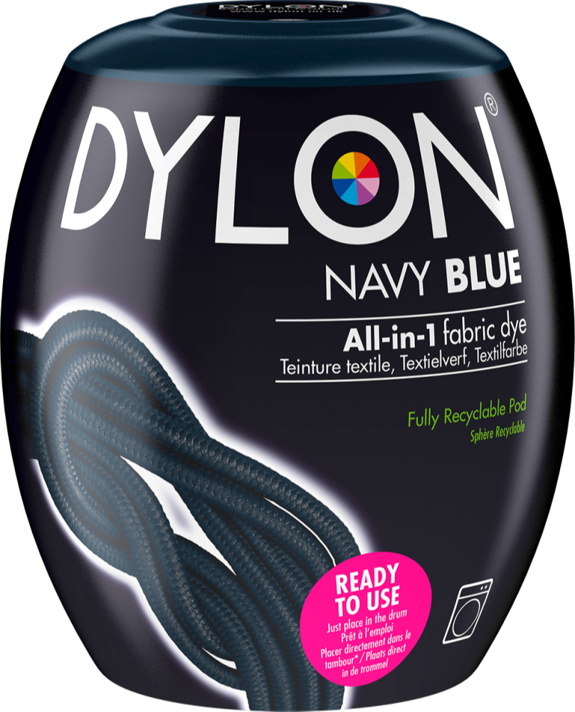 Dylon Navy Blue All-in-1 Textielverf (350gr) | De Online Drogist