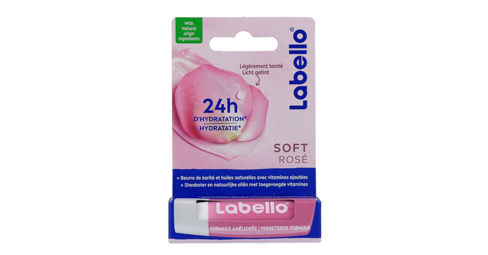 Labello Soft Rosé Lippenbalsem (4.8gr) | De Online Drogist