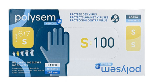 Polysem Latex Handschoenen Maat S | De Online Drogist