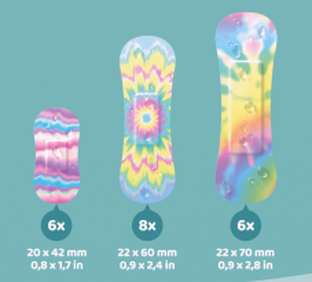 Wild Stripes Pleister Waterproof Rainbow (20st) | De Online Drogist