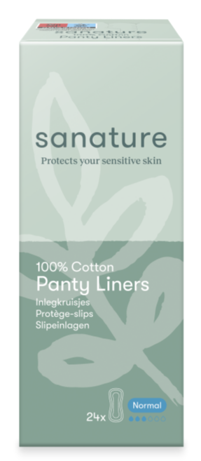 Sanature 100% Katoenen Inlegkruisjes Normaal (24st) | De Online Drogist