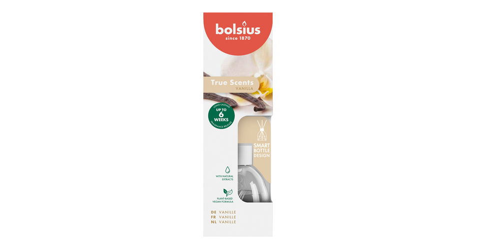 Bolsius True Scents Vanilla Geurstokjes (60ml) | De Online Drogist