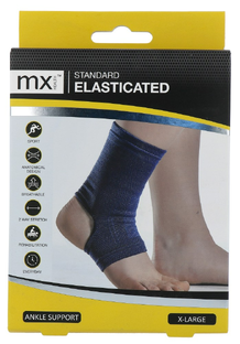 MX Health Standard Elasticated Ankle Support XL (1st) | De Online Drogist