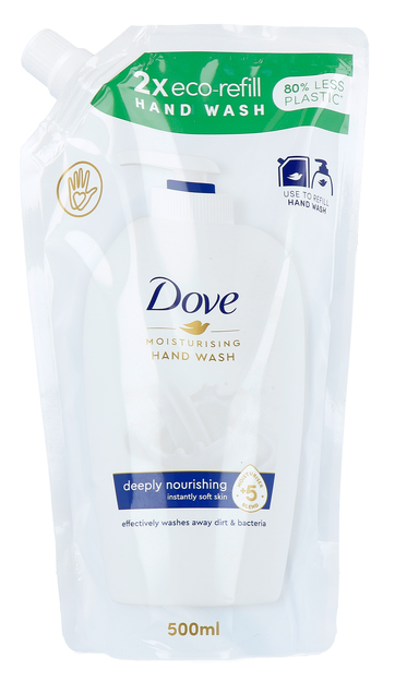 Dove Caring Handwash 2X Refill Pack (500ml) | De Online Drogist