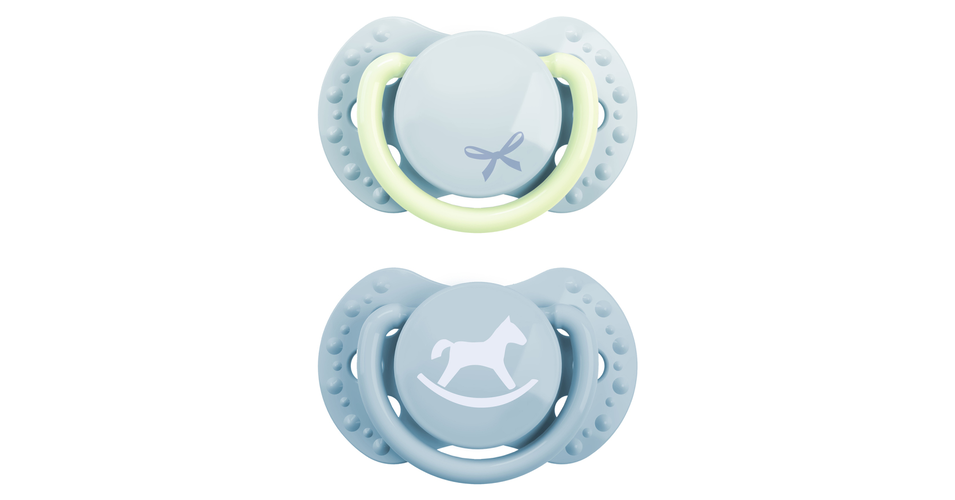 Difrax LOVI Pacifier Dynamic Newborn Baby Shower Boy - Fopspeen (2st)