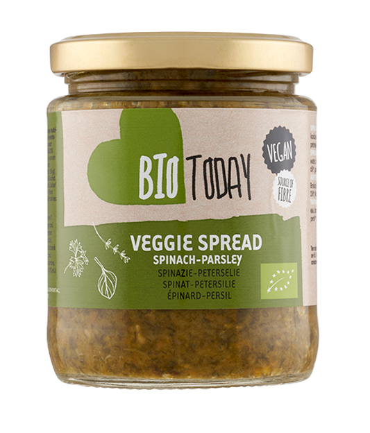BioToday Veggie Spread Spinach-Parsley (235gr) | De Online Drogist
