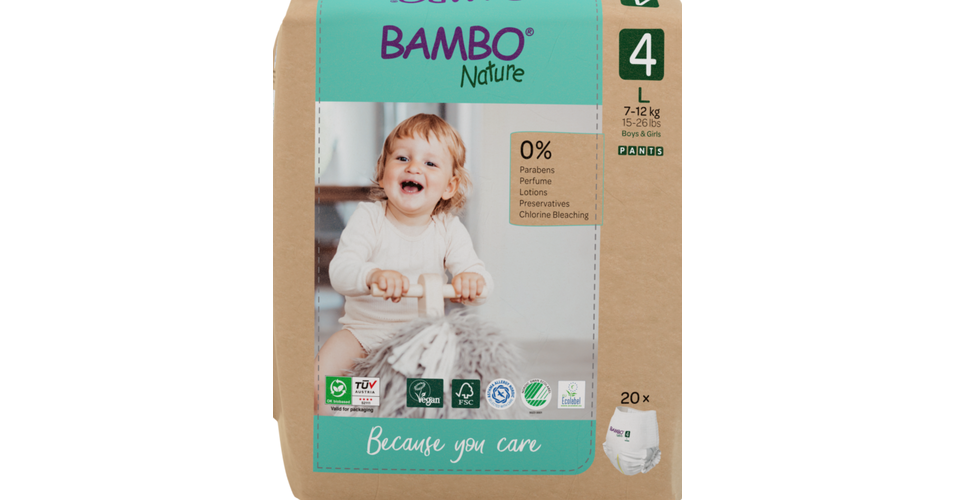 Bambo Nature Maat 4 Luiers L (20st) | De Online Drogist