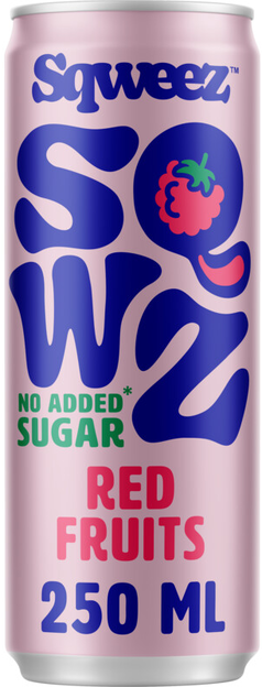SQWZ Sqweez Red Fruits No Added Sugar (250ml) | De Online Drogist