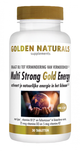 Golden Naturals Multi Strong Gold Energy Tabletten (30tb) De Online Drogist