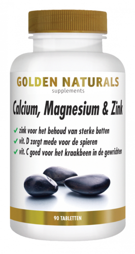 Golden Naturals Calcium, Magnesium & Zink Tabletten (90tb) kopen bij De ...