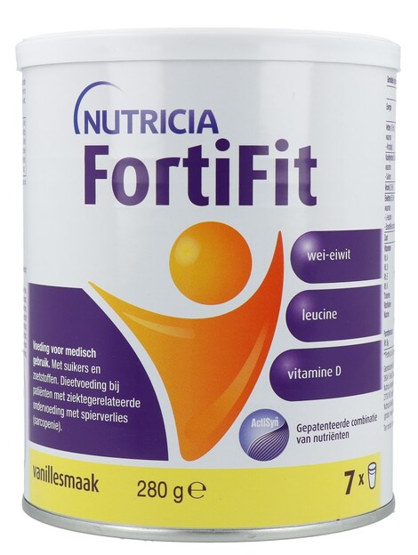 Nutricia Fortifit Poeder Vanille (280gr) kopen bij De Online Drogist