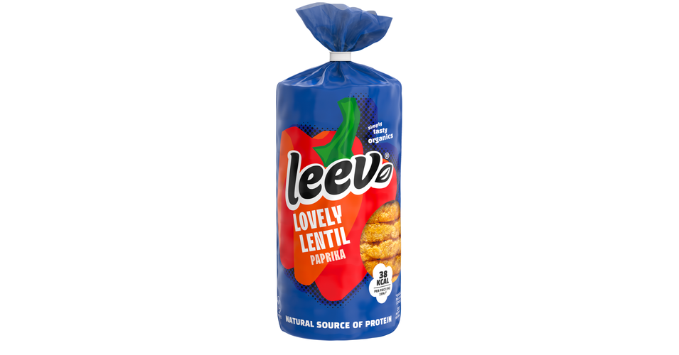 Leev Bio Lovely Lentil Cakes Paprika (117gr) | Vegan linzen snack