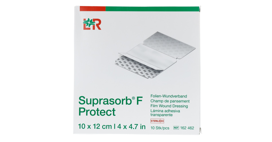 Lohmann & Rauscher Suprasorb F Folieverband Steriel 10x12cm (10 stuks)