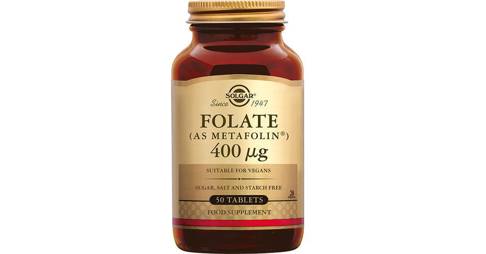 Solgar Folate 400 mcg - 50 tabletten | Vegan & Glutenvrij supplement