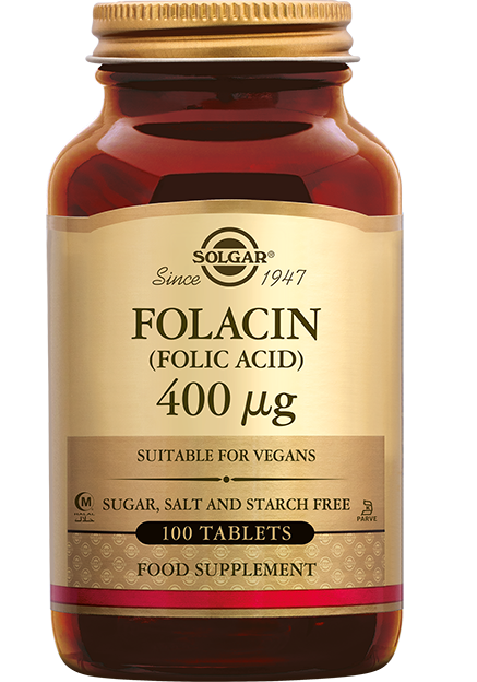 Solgar Folacin 400 mcg | 100 Tabletten | Vegan & Glutenvrij Supplement