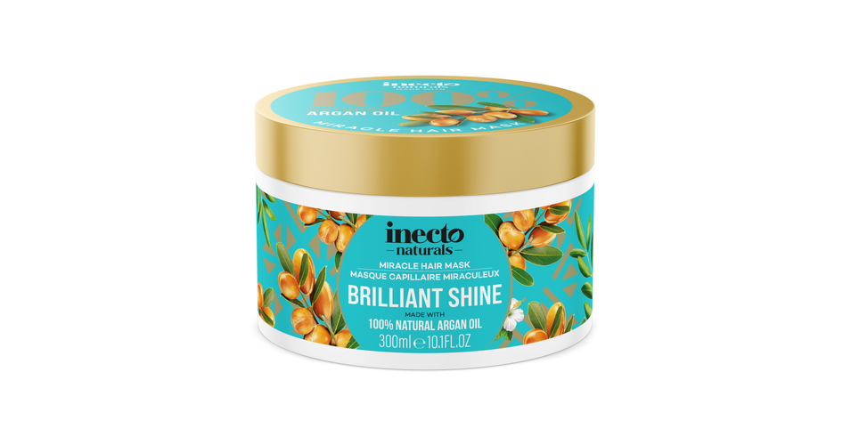 Inecto Naturals Brilliant Shine Miracle Hair Mask (300ml) De Online Drogist