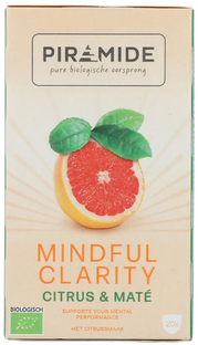 Piramide Mindful Clarity Citrus & Mate Thee (20 stuks)