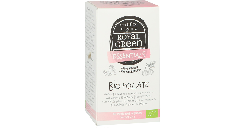Royal Green Bio Folate Capsules (60st) | De Online Drogist