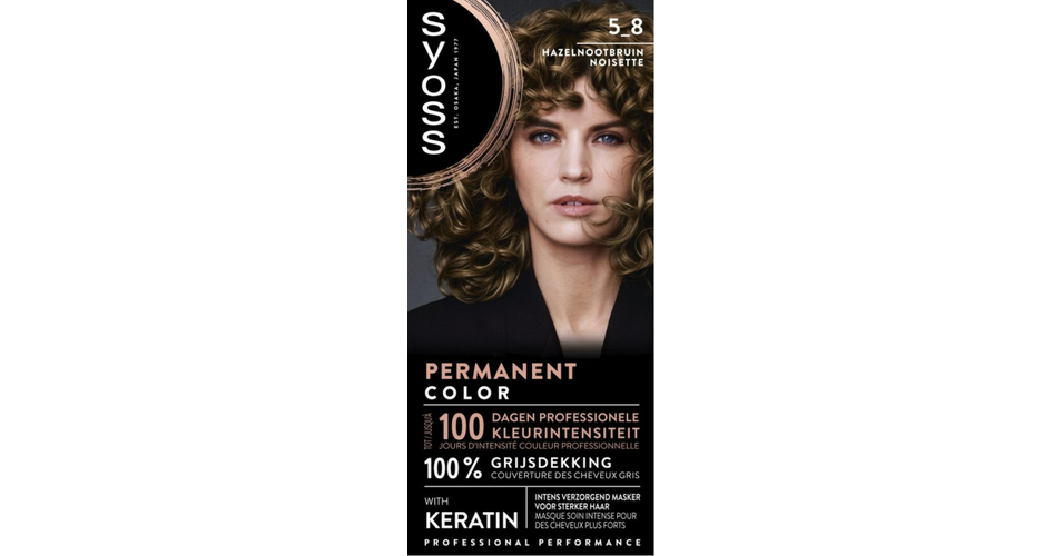 Syoss Permanent Color 5-8 Hazelnootbruin | Langdurige haarkleuring