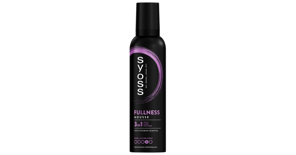 Syoss Fullness Mousse (250ml) - Voor Perfect Volume & Langdurige Hold