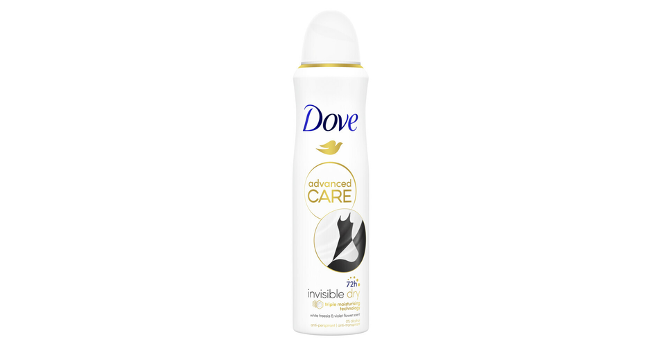 Dove Invisible Dry Anti-transpirant Deodorant Spray (150ml)
