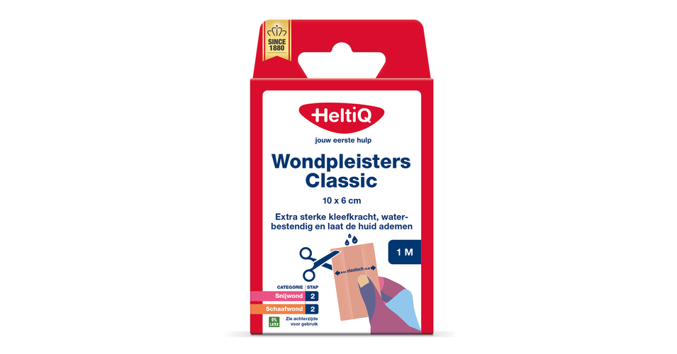 HeltiQ Wondpleisters Classic (1st) | Steriele pleister voor wondverzorging