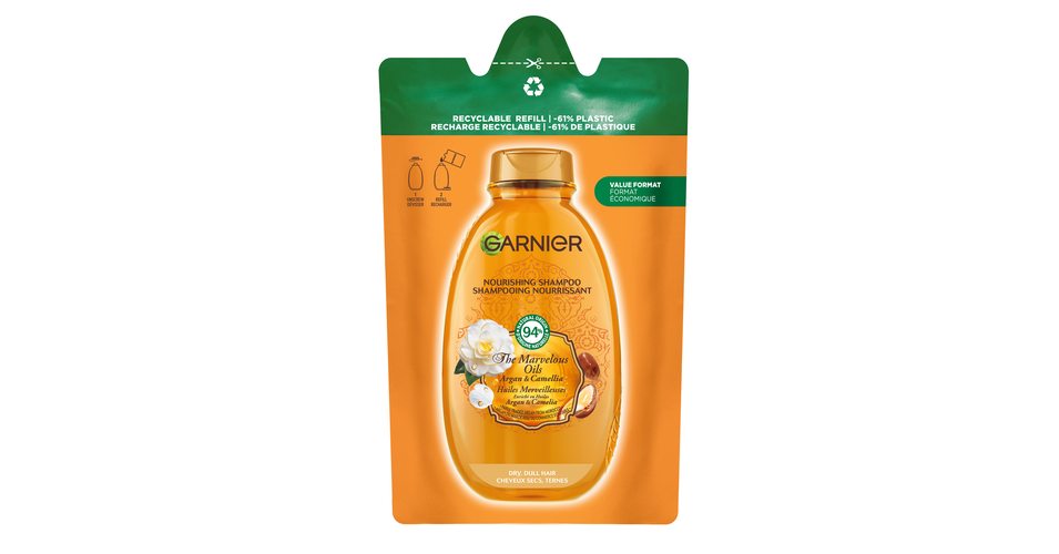 Garnier Nourishing Shampoo Argan & Camelia Dry Dull Hair (250ml)