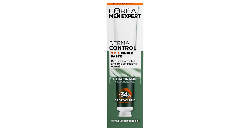 L'Oréal Paris Men Expert S.O.S. Pimple Paste (45ml) | Derma Control
