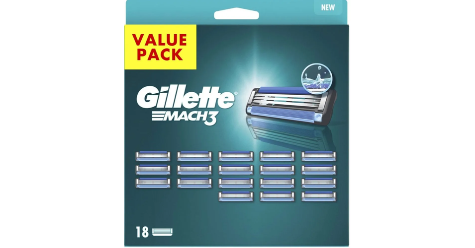 Gillette MACH3 Scheermesjes 18 stuks | Glad scheerresultaat