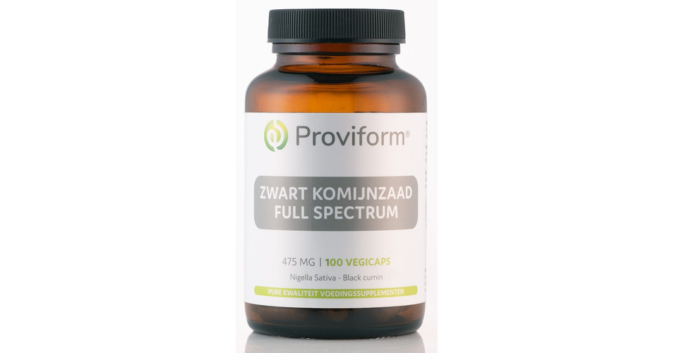 Proviform Zwart Komijnzaad Full Spectrum Capsules 100VCP | Puur