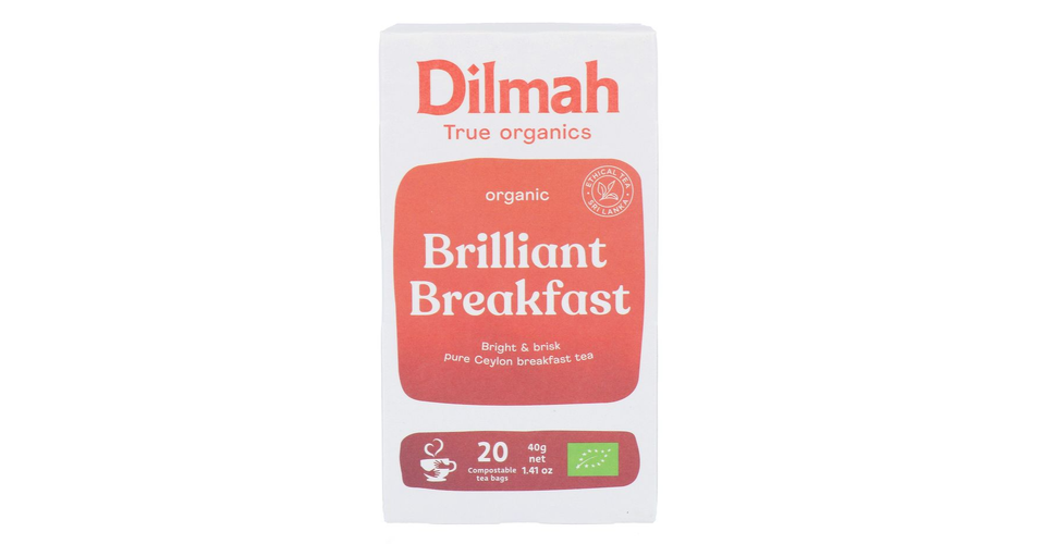 Dilmah Brilliant Breakfast Ceylon Tea (20zk) | Verkwikkend