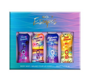 So...? Summer Escapes Body Mist Mini Giftset | 4 Geuren