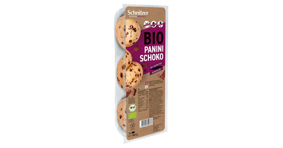 Schnitzer Panini Schoko Glutenvrije Maisbroodjes (180 gram)