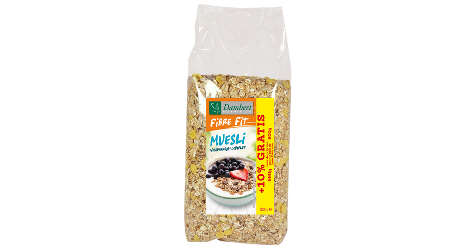 Damhert Fibre Fit Muesli (600gr) | De Online Drogist